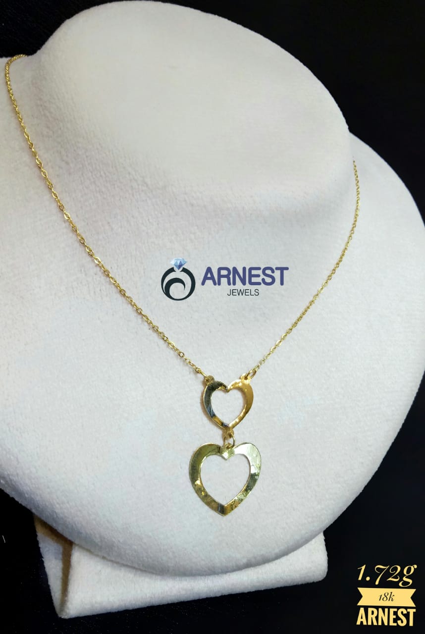 isagha | كوليه ذهب عيار 18 من اندريا وجورج Andrea&George