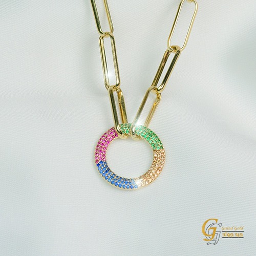 isagha | كوليه ذهب عيار 18 من جيد جولد Gaied Gold